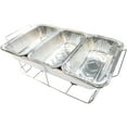 20 PC Catering Chafing Set with 5LB Loaf Pans, Servers, Warmers and ...