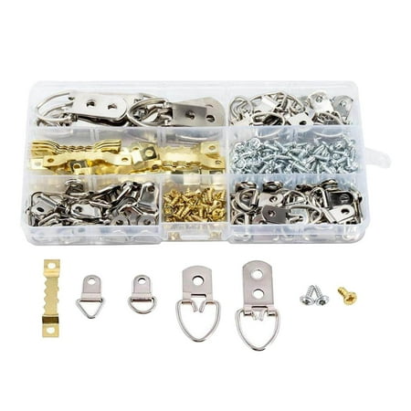 D-Rings Photo Frame Hangers Art Wall Hooks with Oil Painting Screws ...