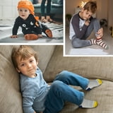 Kids Non Slip Socks Grip Ankle Sticky Toddler Socks 12 Pairs for 1-3/3 ...