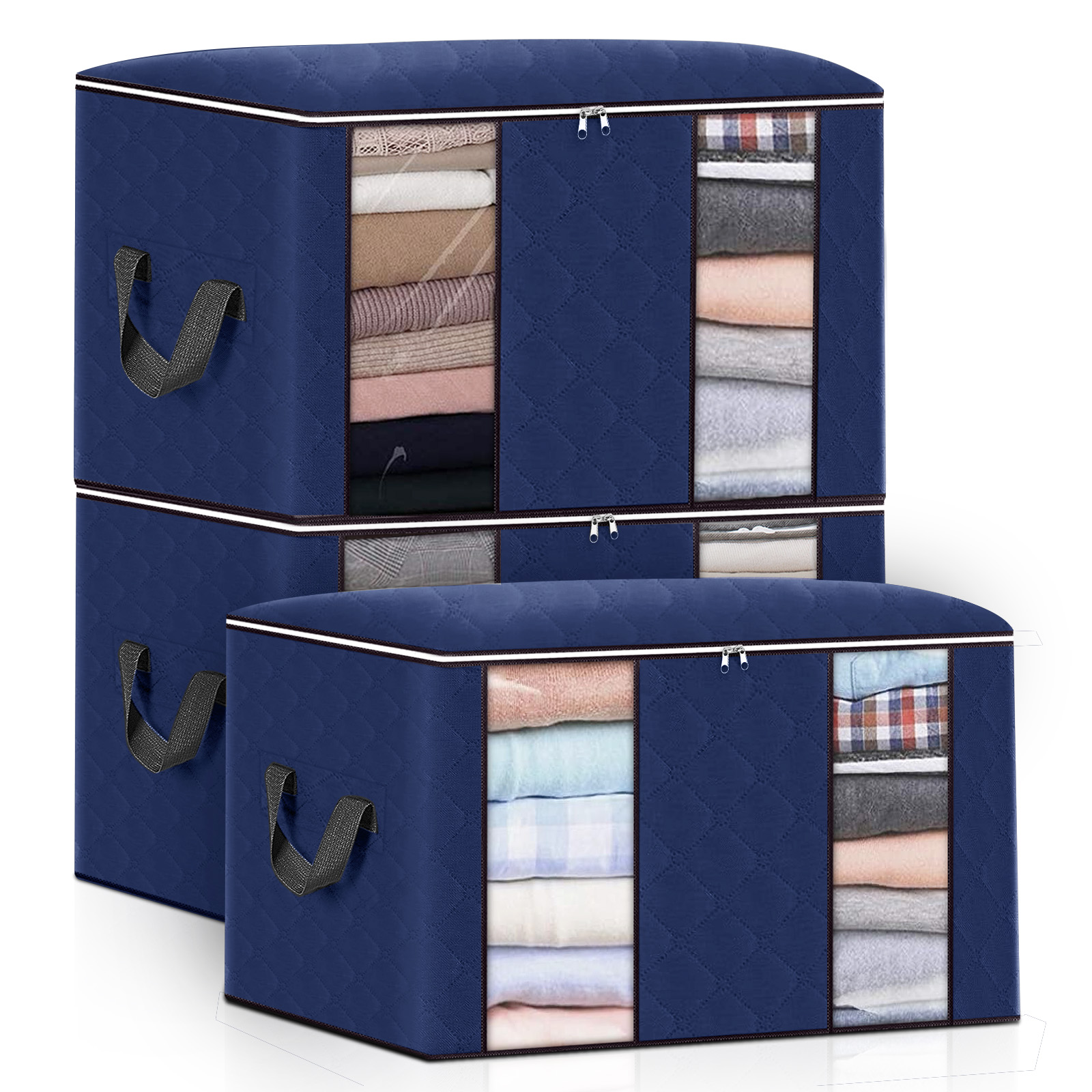Storage Bags For Clothes 3PCS Large Capacity Clothing Storage Bags Storage Bags For Clothes 3PCS Large Capacity Clothing Storage Bags