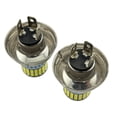 Rebaydo 2pcs P45T 6V LED Headlight Bulb 60 SMD Dual Filament Bi-Polar ...