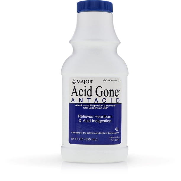 MAJOR Acid Gone Antacid, 12 oz (Pack of 3) - Walmart.com