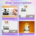 1Set PVC Lamp Film for DIY Colorful Light Hanging Lamp Frosted Glass ...