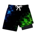 Whouriu Boys Summer Lightweight Swim Short Graphic Swimwear Board ...