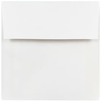 JAM Paper 6.5 x 6.5 Square Invitation Envelopes, White, 100/Pack ...