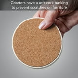 Thirstystone Colorful Floral Green Fields Large 4-Pack Round Absorbent ...