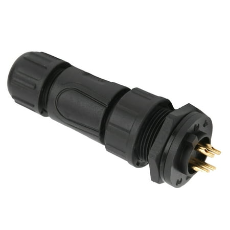 4 Pin Waterproof Connector, 4-Pin Thread Locking Electrical Wire ...