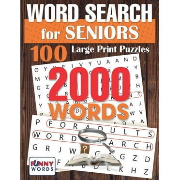 Huge Extra Large Print Word Search: Huge Print USA State Cities Word ...