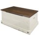 Wood Storage Trunk Ottoman White Distressed | Furniture Dash CADB440 ...