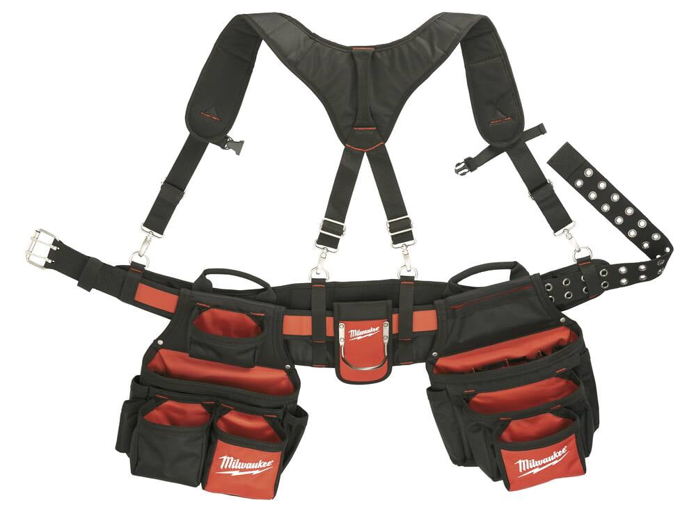 Open Box Milwaukee 48-22-8120 Contractor Work Belt with Suspension Rig ...