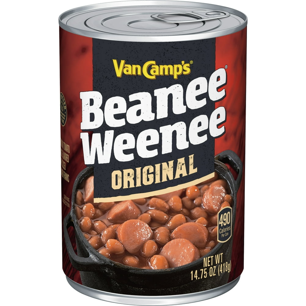 Van Camp's Original Beanee Weenee, Canned Food, 14.75 OZ - Walmart.com ...