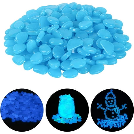 NUNADERNU 200 Pcs Luminous Stone, Luminous Pebble Artificial Pebbles ...