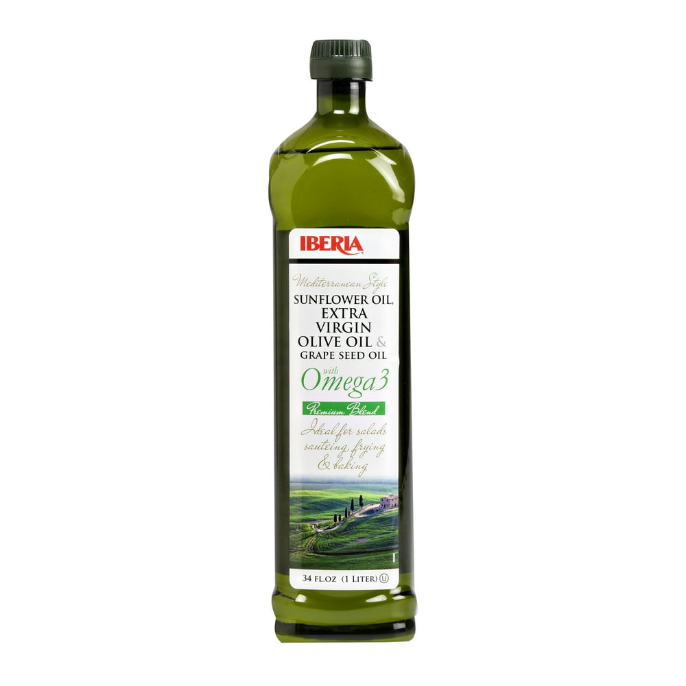 Iberia Extra Virgin Olive Oil, Mediterranean Style, 34 Fl Oz - Walmart ...