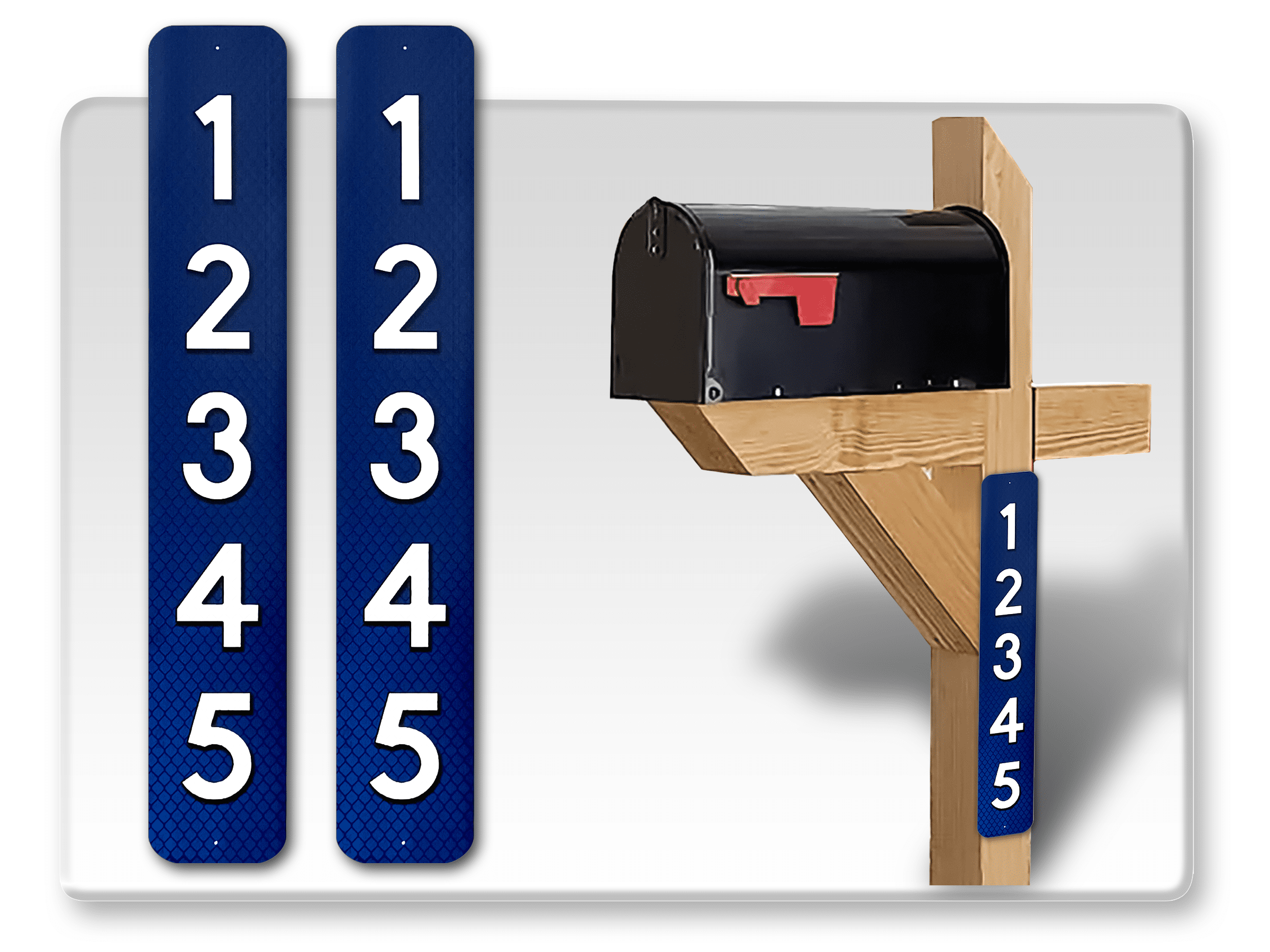 2 Pack Double Sided Address Numbers for House Signs, Customized ...