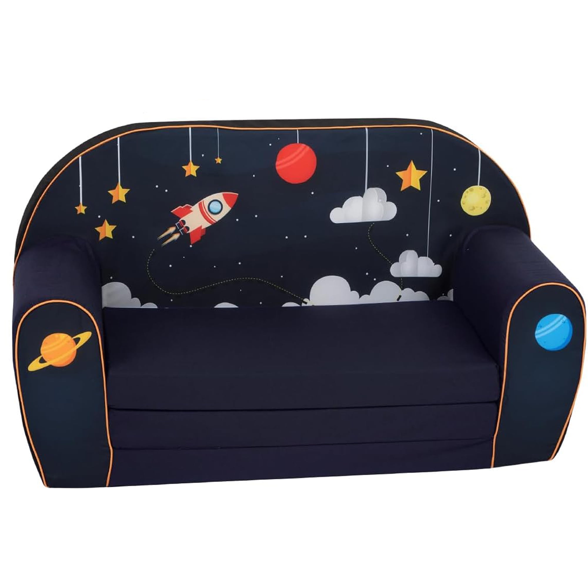 Click here for Delsit Kids Couch For Toddlers - 2 In 1 Convertibl... prices