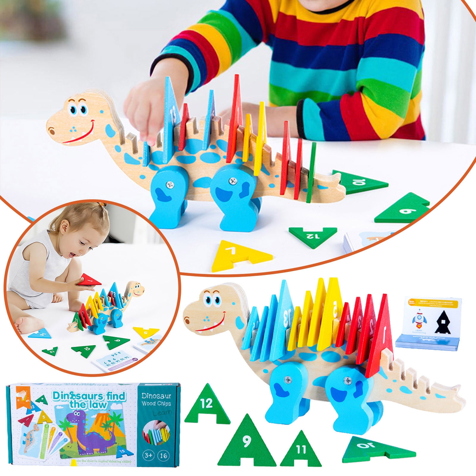 Dinosaurs Animals Finger Numbers Counting Toy Number Counting Toy For ...