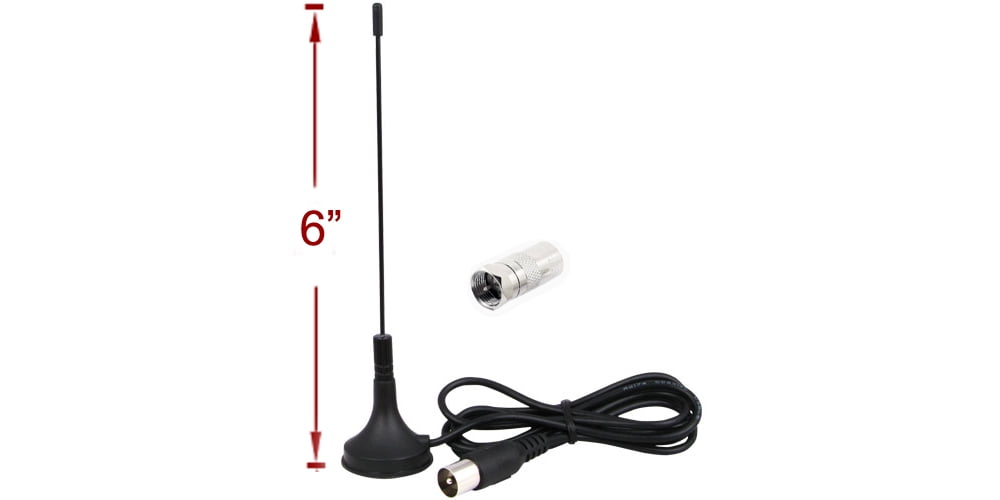 Mini Portable DTV Antenna With 5 dB Gain + Magnetic Base - Walmart.com