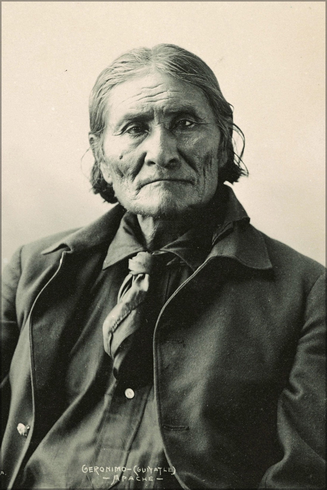 24"x36" Gallery Poster, Geronimo, Chiricahua Apache native american ...