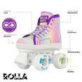 Crazy Skates Rolla Kids Quad Roller Skates, Sneaker Style, Beginner ...