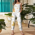 Easter Overalls for Women Loose Fit Cute Bunny Pattern Baggy Wide Leg ...