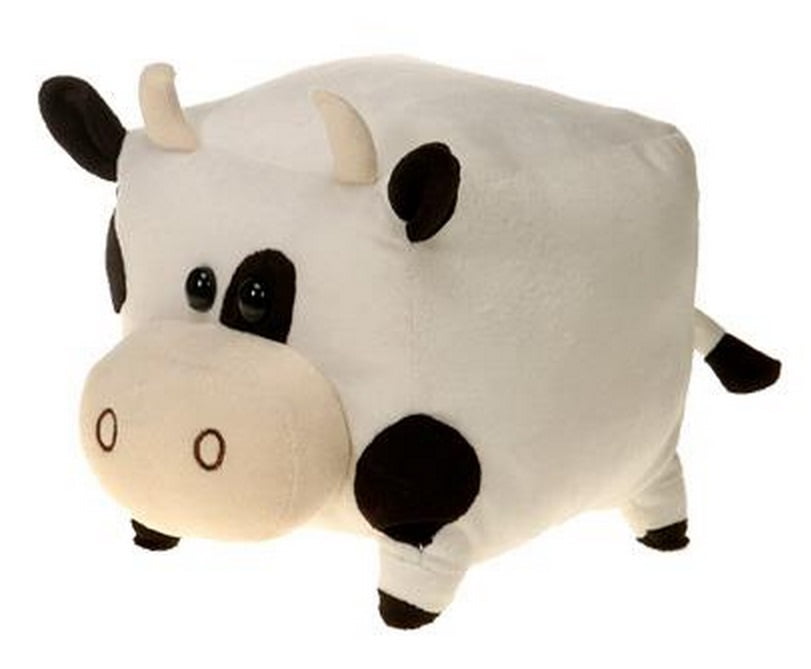 Cute Cube Shaped Stacking Square Cow The New Round 7.5" Plush Animal ...