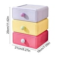 Drawer Style Multi-Color Desktop Organizer with Stackable Design for ...