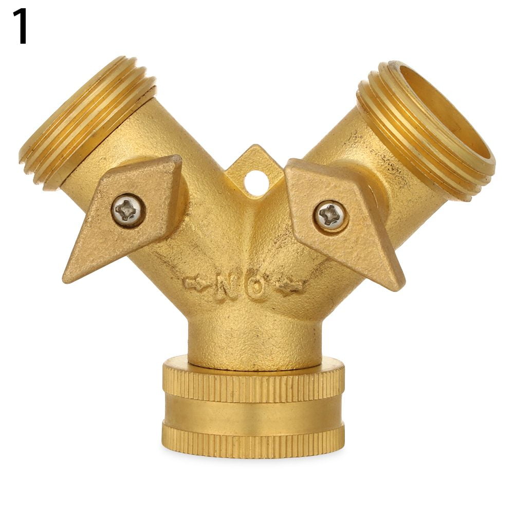 2 Way Hose Garden Tap Watering Adaptor Quick Connector Water Connectors ...