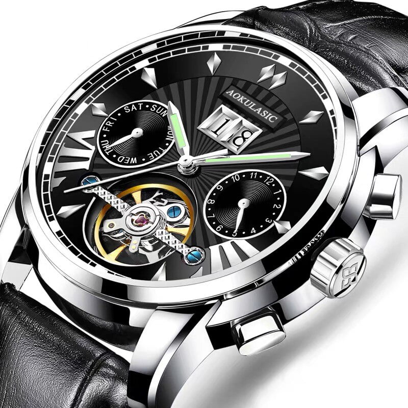 POEDAGAR Casual Mens Watches Top Brand Luxury Automatic Mechanical ...