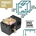 Heavy Duty Air Compressor Pressure Switch Control 90-125 psi Single ...