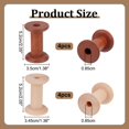 8Pcs 2 Styles Wooden Bobbins Column Mixed Color 18~50x35~52mm 4pcs ...