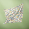 David Textiles 44" Cotton Beehive Geo Fabric By the Yard, White ...