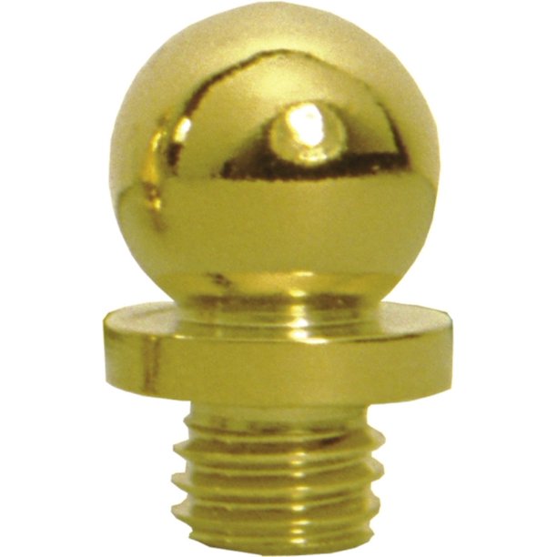 Deltana Cbt1 Solid Brass Decorative Ball Tip Hinge Finials - Brass ...