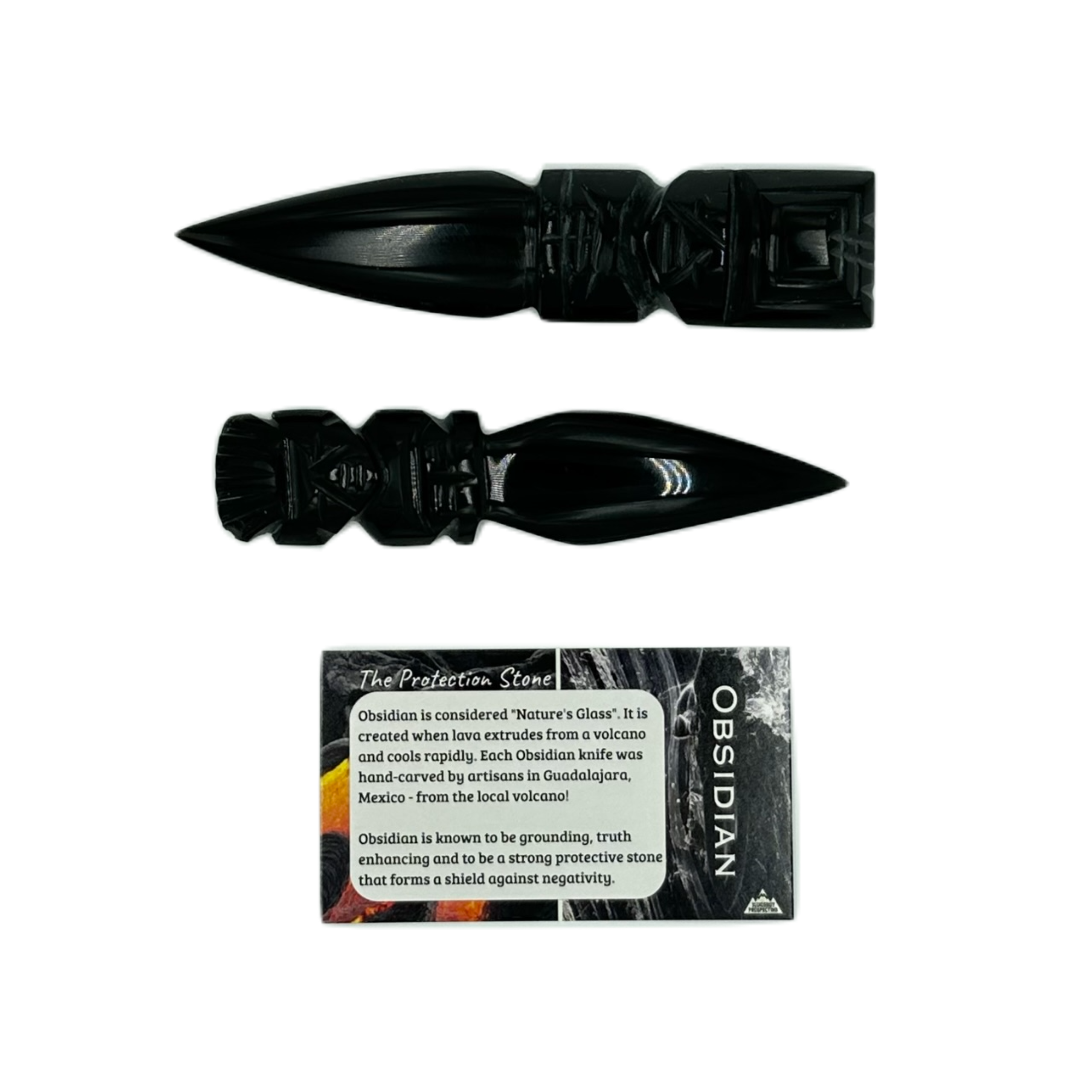 Aztec Obsidian Dagger