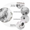 54x78 Inch Shower Curtain Decorative Grey Floral Bathtub Bath Curtains ...