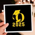 3drose, Stunning Letter O. Academic Cap, Certificate. Yellow on Black ...