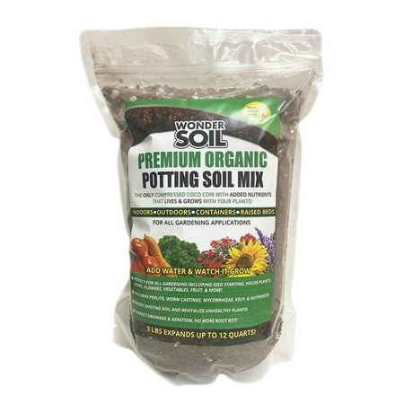 Wonder Soil 3 Pound Premium Organic Potting Soil Mix Amendment for ...