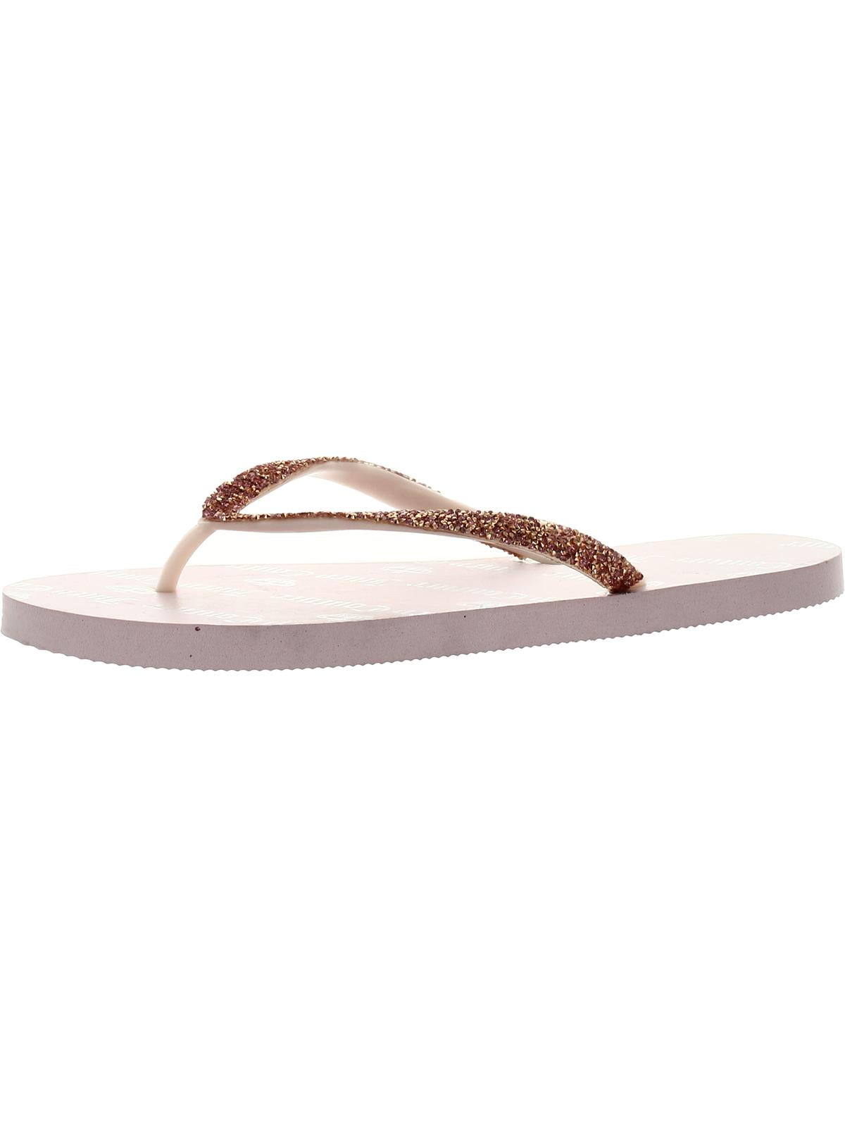 Juicy Couture Womens JC-Shimmery Rhinestone Sandals Flip-Flops ...