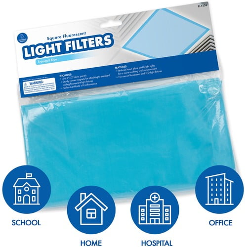 Educational Insights Square Fluorescent Light Filters (Tranquil Blue ...