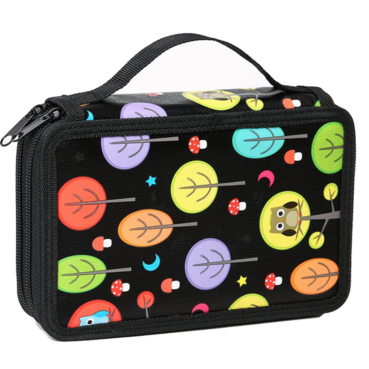 Portable Colored 72 Slots Pencil case Organizer with Printing Pattern ...