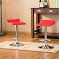 Swivel Chair Experience - Two Contemporary Stools with Air Lift and Red ...