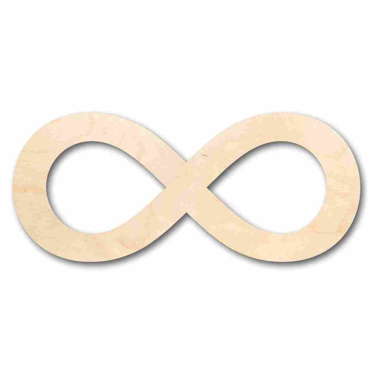 Unfinished Wood Infinity Symbol - Craft - up to 24" DIY 4" / 1/8 ...