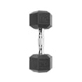 CAP Barbell SDP-020 Color Coated Hex Dumbbell, Black, 20 pound, Single ...