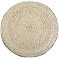 Edgeley Boho Round Pouf in Grey, Natural Woven Braided Jute - Walmart.com