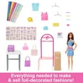 Barbie Make & Sell Boutique Playset with Brunette Doll, Foil Design ...
