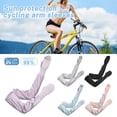 Arm Warmers, Black Arm Sleeves for Women Men, UPF 50 Ice Silk Cooling ...