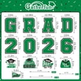 Green Themed Graduation Decorations 2026 - Yard Signs Class of 2026 ...