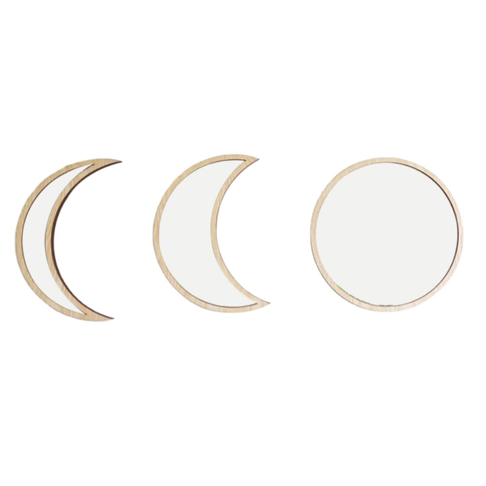 Scandinavian Natural Decor Acrylic Moonphase Mirrors, Moon Phase Mirror ...