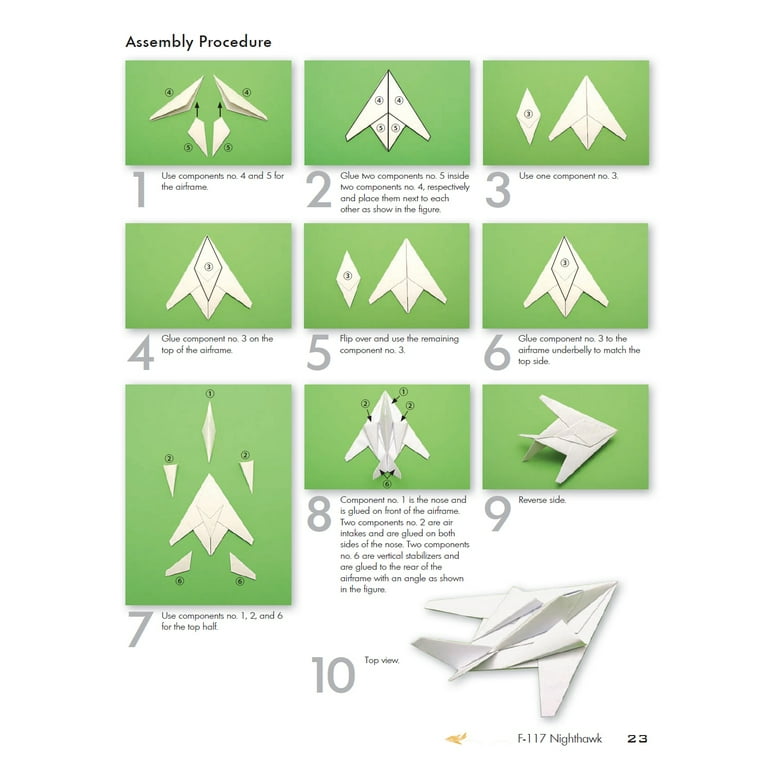 Fighter Jet Paper Airplane Instructions