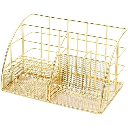 Metal Desk Organizer, Office Table Stationery Storage Rack, Assemble ...