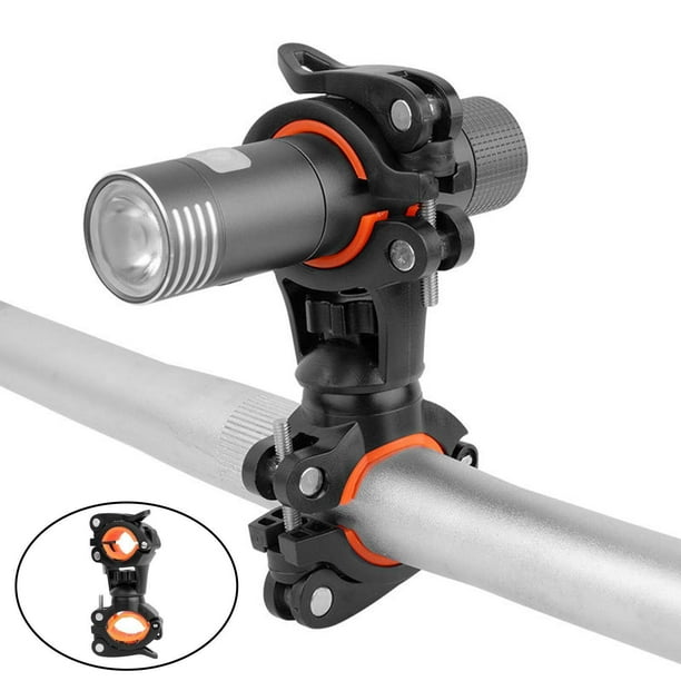 360 Rotation Bicycle Mount Road Bike Headlight Flash Light Clip Clamp ...